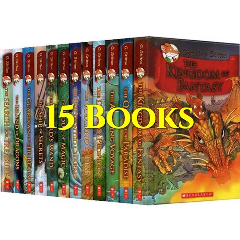 Geronimo Stilton the Kingdom of Fantasy (15 Books) | Shopee Malaysia
