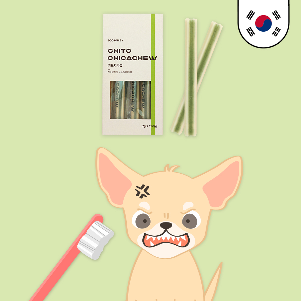 DOCTORBY CHITO CHICA CHEW Dental Chew Gum bad breath Toothpaste Dog ...