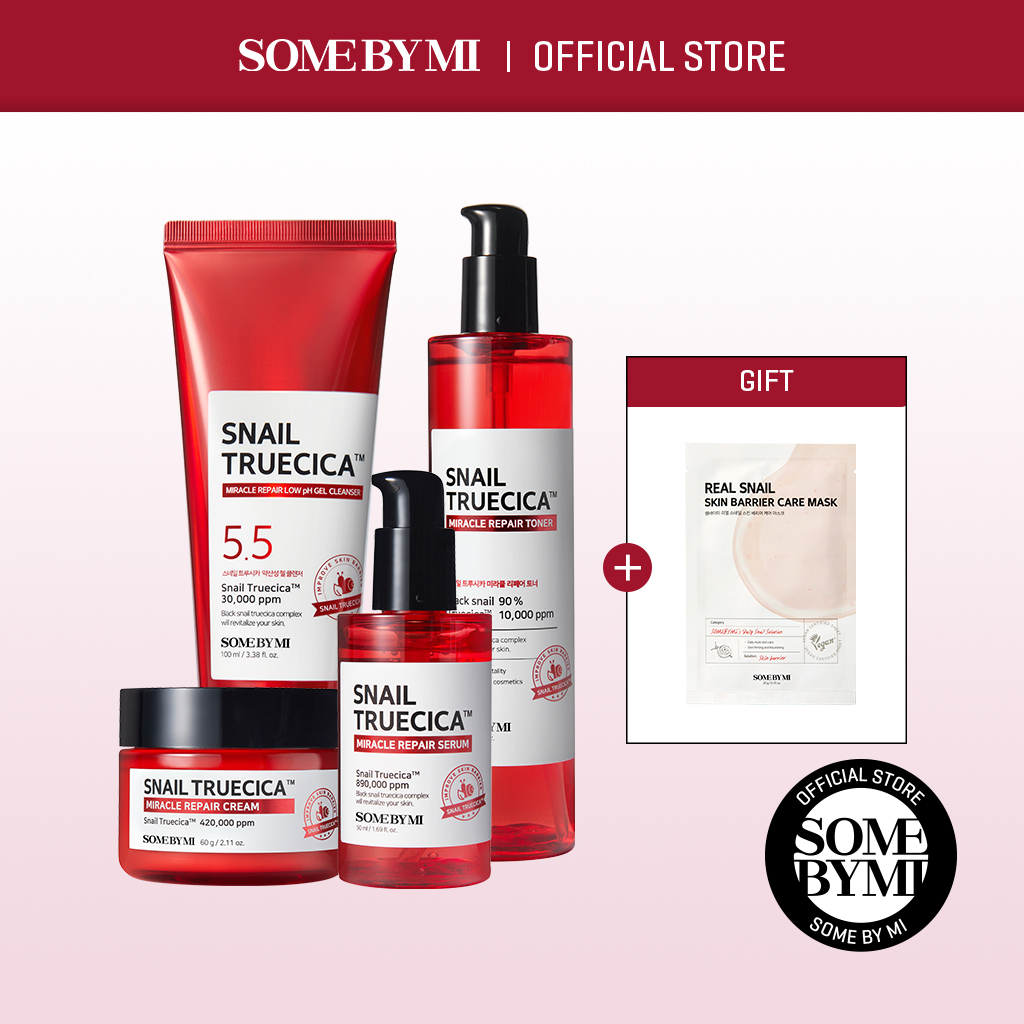 [SOME BY MI] Snail Truecica Miracle Repair Set(Toner+Serum+Cream ...