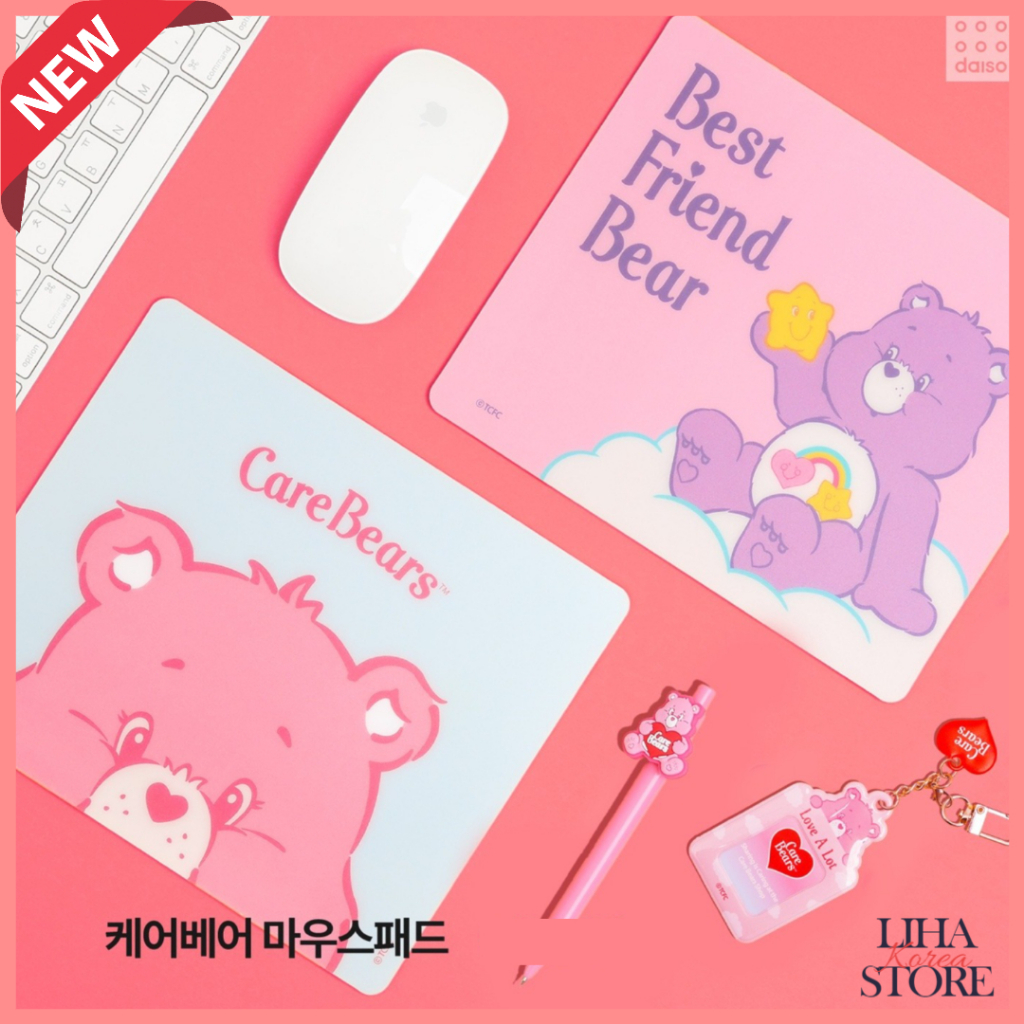 Daiso Korea X Care Bears Mouse pad 2type | Shopee Malaysia
