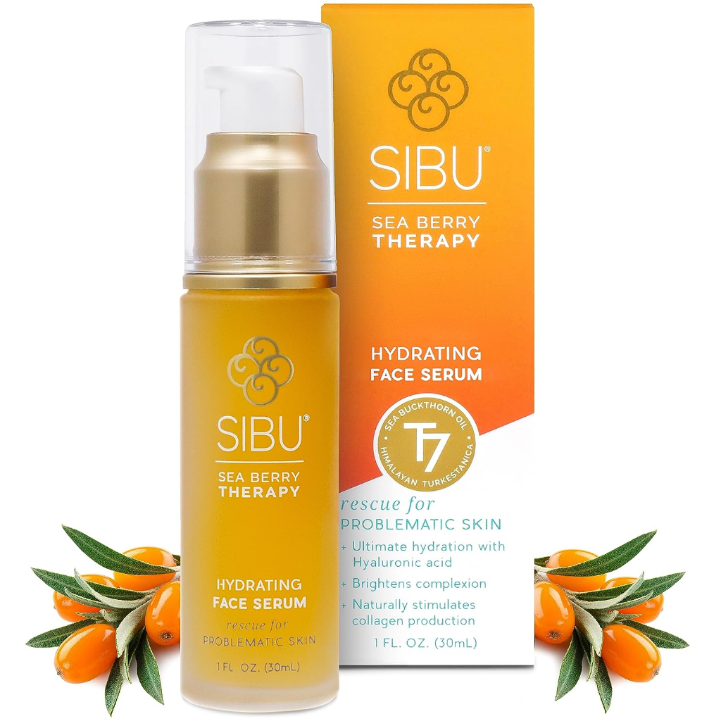 Sibu Hydrating Facial Serum, 1oz Made From Premium Sea Buckthorn Oil ...