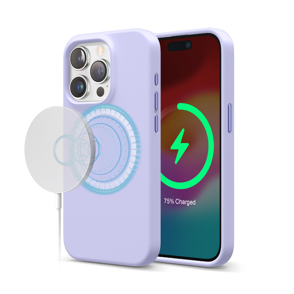 elago iP15 Pro & Pro Max Magnetic Silicone Case Compatible with iPhone ...