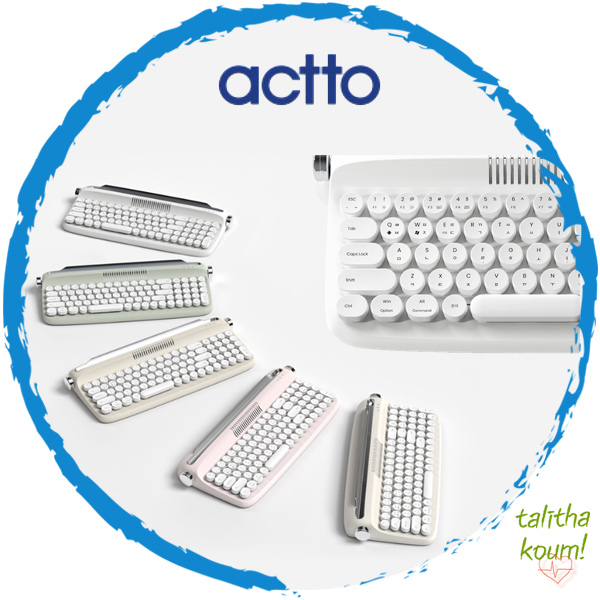 [actto] Retro2 Bluetooth Multi-Pairing Full Array Keyboard B309 ...