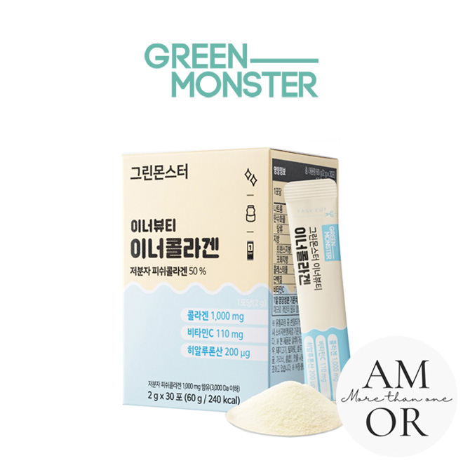 [Green Monster] Inner beauty Inner Collagen 60g (2g*30 Sticks) | Shopee ...