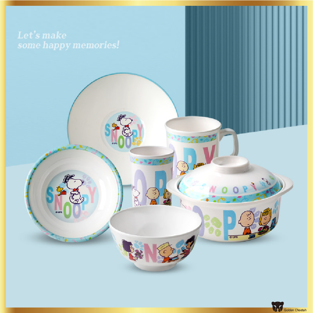 Peanuts Snoopy Melamine Children's Tableware Collection | Shopee Malaysia