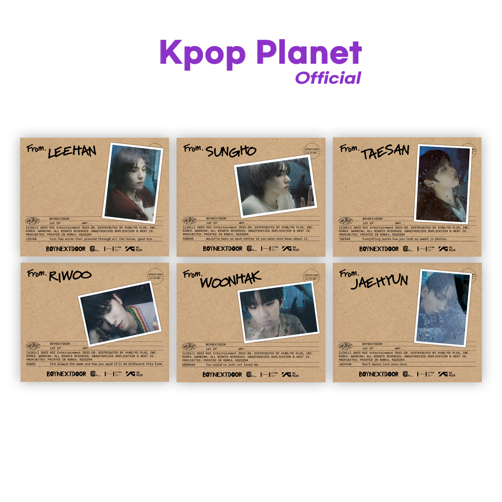 [LETTER ver.] BOYNEXTDOOR - 1st EP ALBUM [ WHY.. ] | Shopee Malaysia