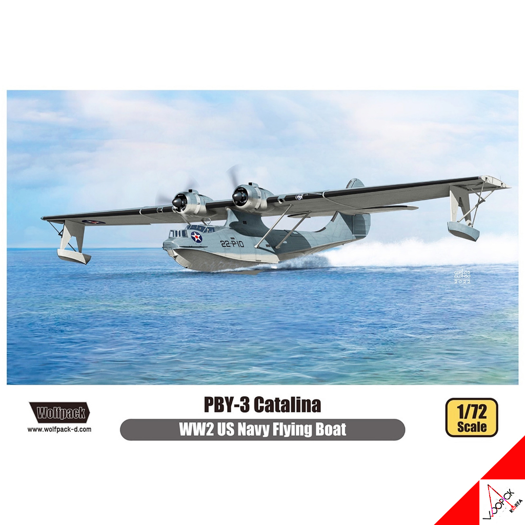 WOLFPACK 1/72 PBY-3 Catalina WW2 US Navy Flying Boat-Premium Edition ...