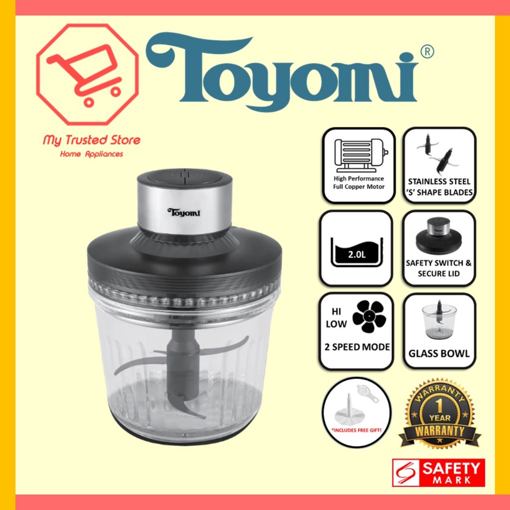 Toyomi 2L Electric Chopper Heavy Duty Food Chopper EC 789 | Shopee Malaysia