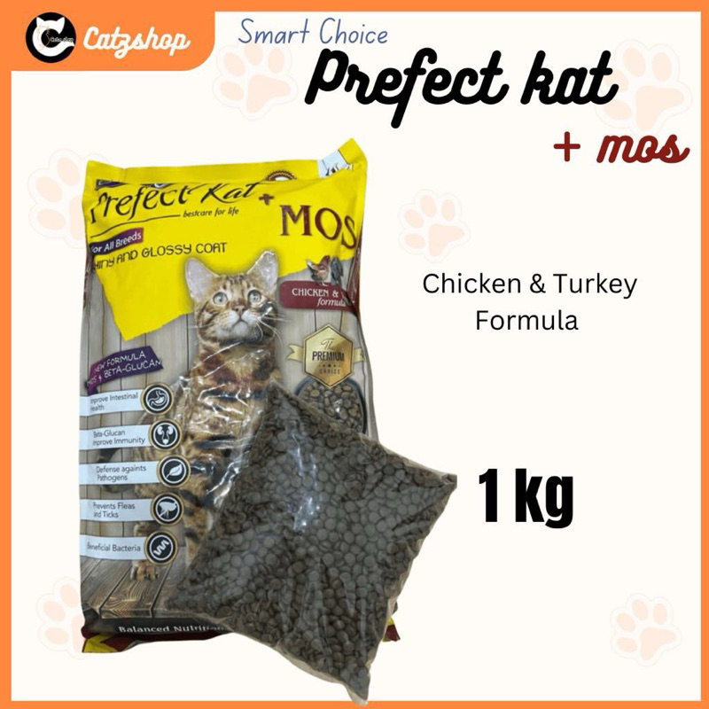 Prefect Kat + Mos Premium Cat Food 1Kg Repack | Shopee Malaysia