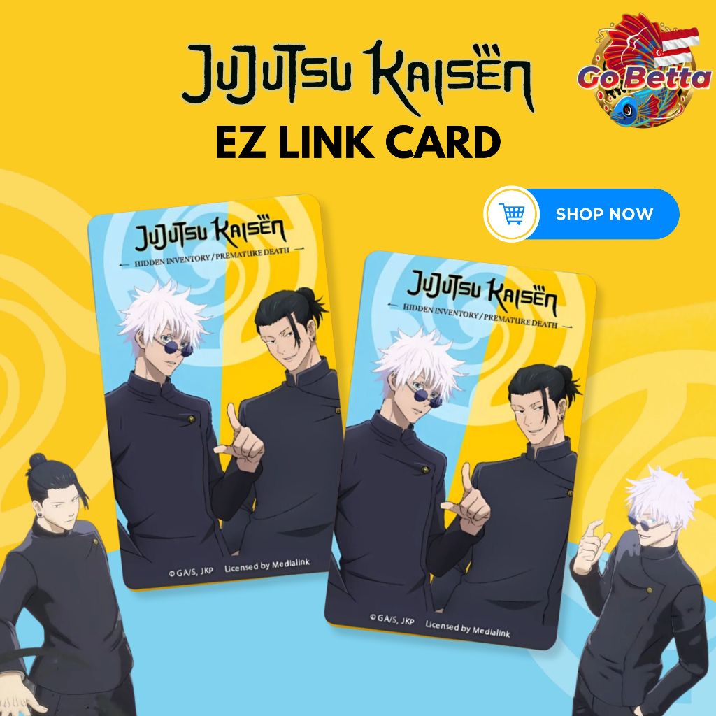 Ez Link JuJutsu Kaisen SimplyGo EZ-Link Card | MRT Bus Ezlink Card ...
