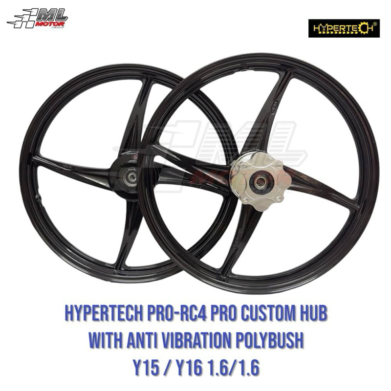 100% Hypertech Pro RC4 Pro custom open hub siap Polybush anti vibration ...