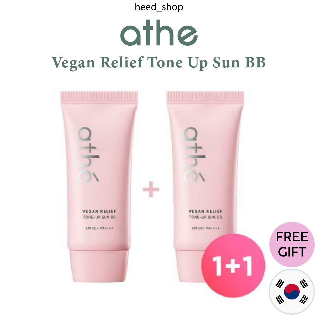 1+1 [ ATHE ] Vegan Relief Tone Up Sun BB / 50mL | Shopee Malaysia