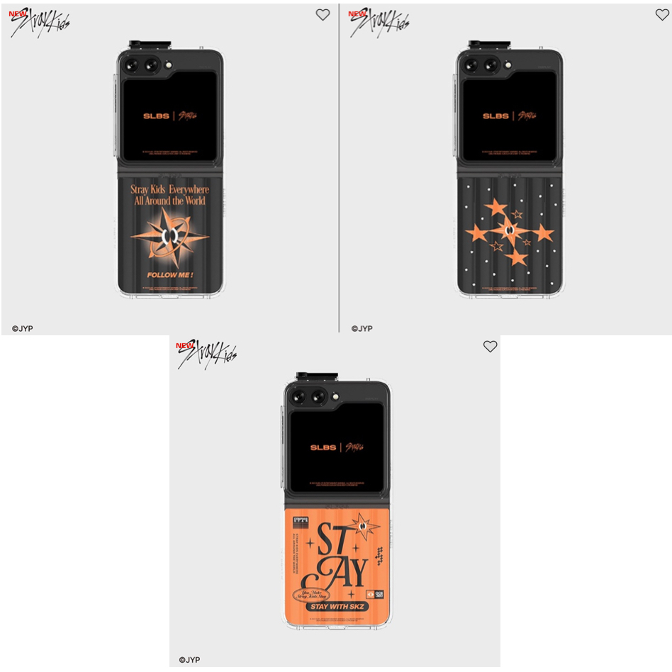 Stray Kids Tag Flat Flipsuit card case for galaxy flip 5 / flip5 casing collaboration Kpop idol ...
