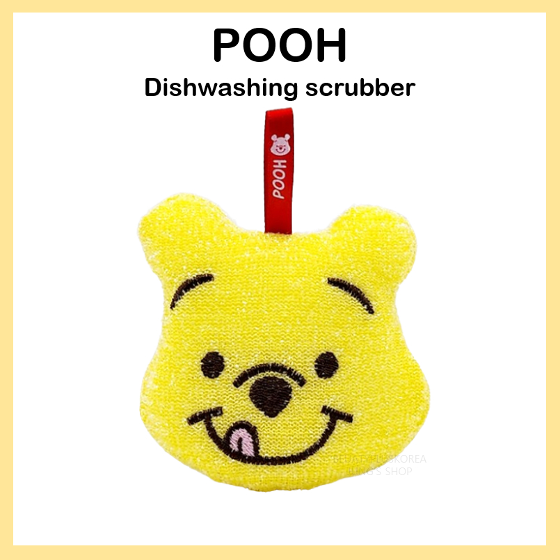 [DAISO] POOH Dishwashing scrubber Dish sponges 1048023 | Shopee Malaysia