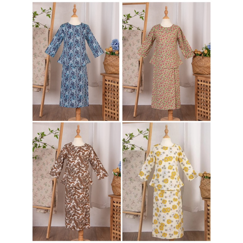 [Ready Stock Raya Sales ] Baju Raya 1Y-9Y Muslimah Baju Peplum Kurung ...