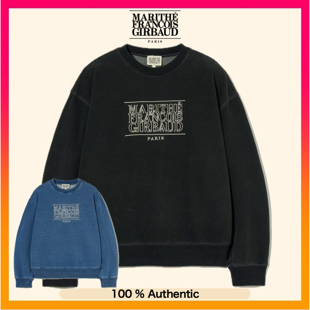 MARITHE FRANCOIS GIRBAUD Classic Logo Dyeing Oversized Sweatshirt - 2 Colors (2025 NEW) | Shopee ...