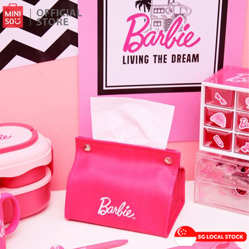 MINISO Barbie Collection PVC Tissue Box Cover | Shopee Malaysia