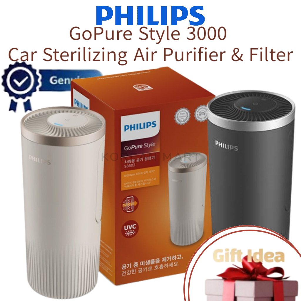 Philips GoPure Style 3000 Series S3601, S3602 Car Sterilizing Air ...