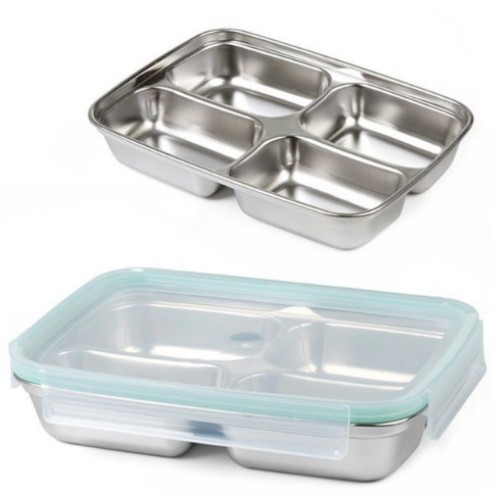 STENLOCK Pure Multi Rectangular No. 4 (1,100ml) Stainless steel ...