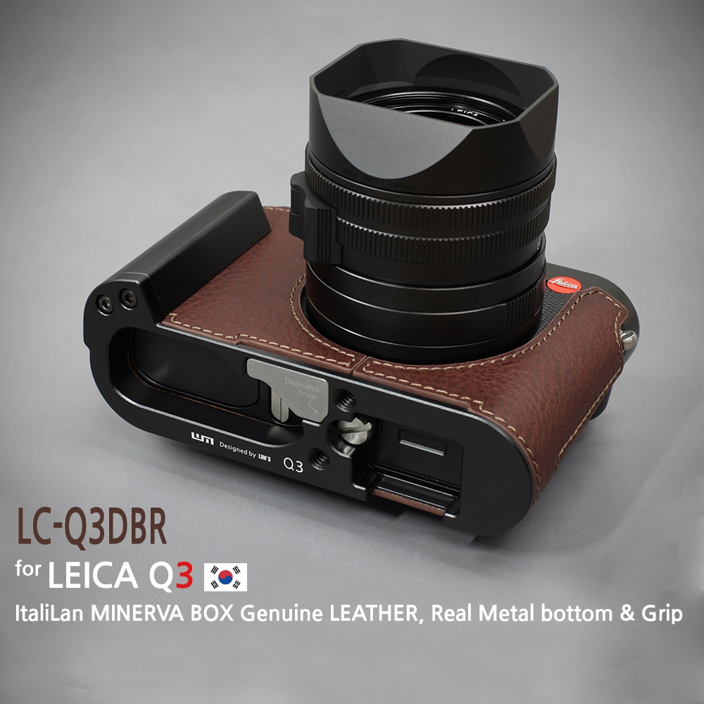LIM'S Design Leica Q3 / Leica Q3 43 camera brown genuine leather and ...