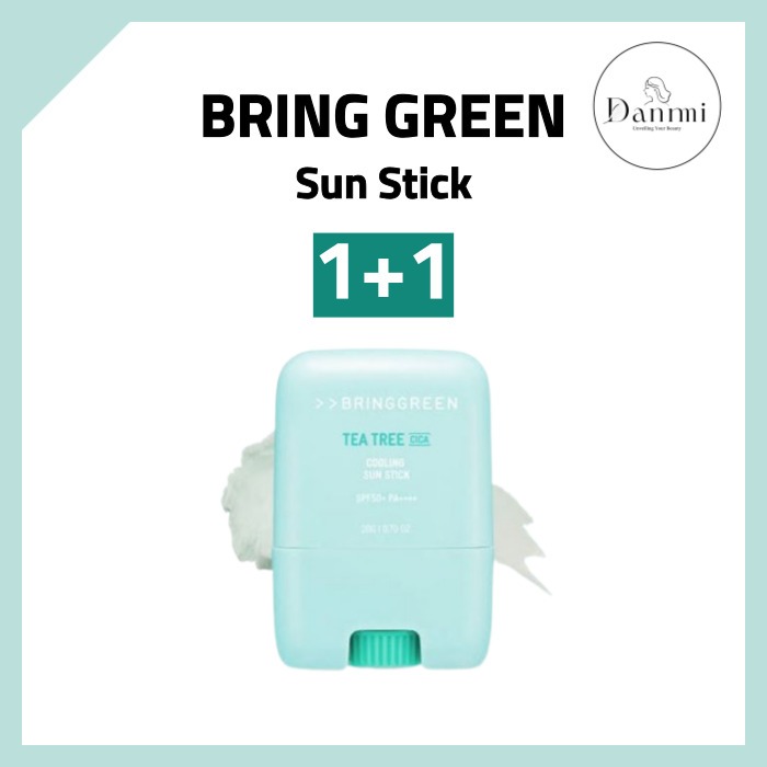 [BRING GREEN] Tea Tree Cica Cooling Sun Stick Face Sunscreen SPF50+ PA ...