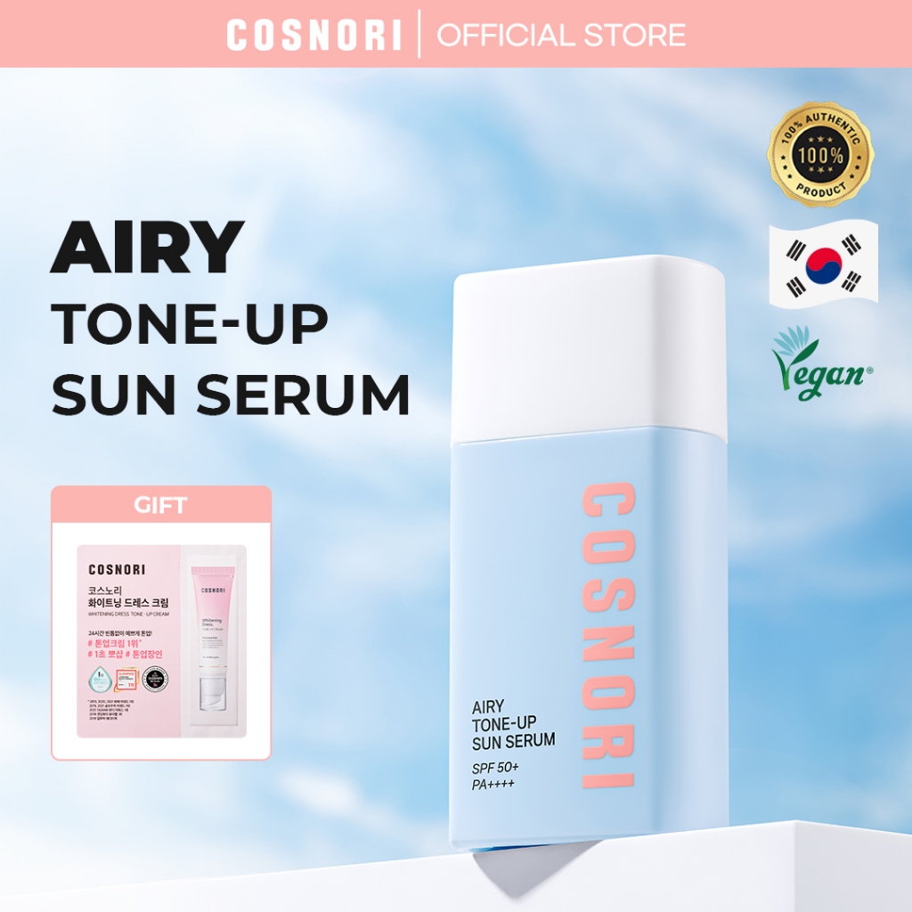 COSNORI Airy Tone-up Sun Serum SPF50+ PA++++ | Shopee Malaysia