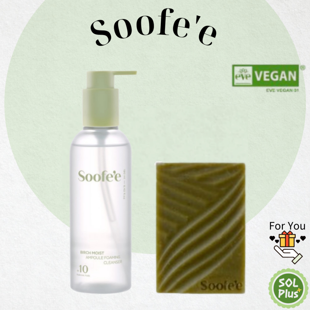 Soofe'e Birch Moist Ampoule Foaming Cleanser Botanical Relief Cleansing ...