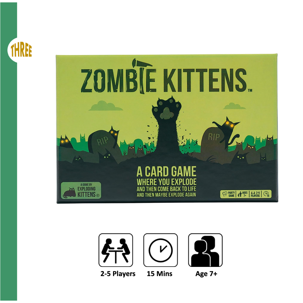 Zombie Kittens Card Game by Exploding Kittens Fun Family Card Games ...