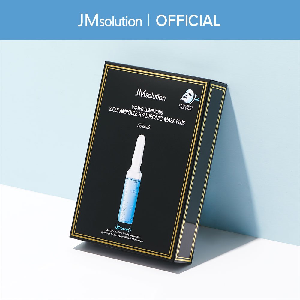 [JMSOLUTION] WATER LUMINOUS S.O.S AMPOULE HYALURONIC MASK PLUS (10sheets) | Shopee Malaysia