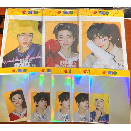 NCT DREAM CANDY MD / FANLIGHT DECO STICKER SET / POSTCARD + HOLOGRAM ...