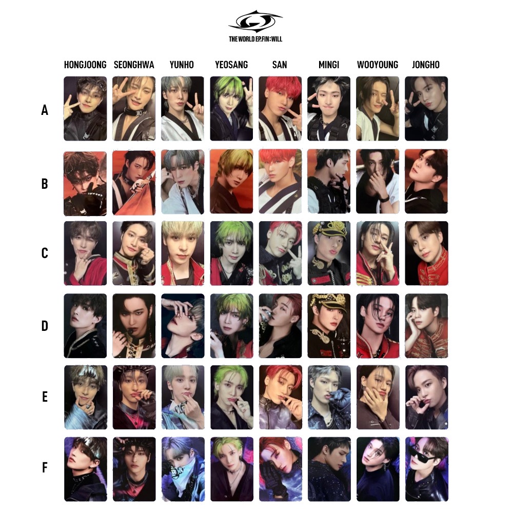ATEEZ THE WORLD EP.FIN : WILL Photobook Ver. Photocard | Shopee Malaysia