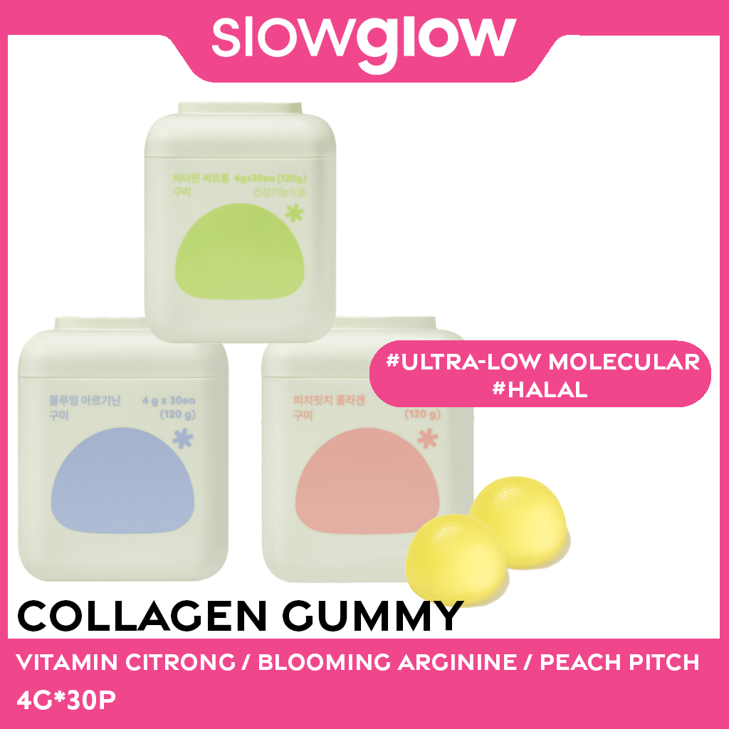 [Slow Glow] Collagen Gummy 4g*30p (Vitamin Citrong / Blooming Arginine ...