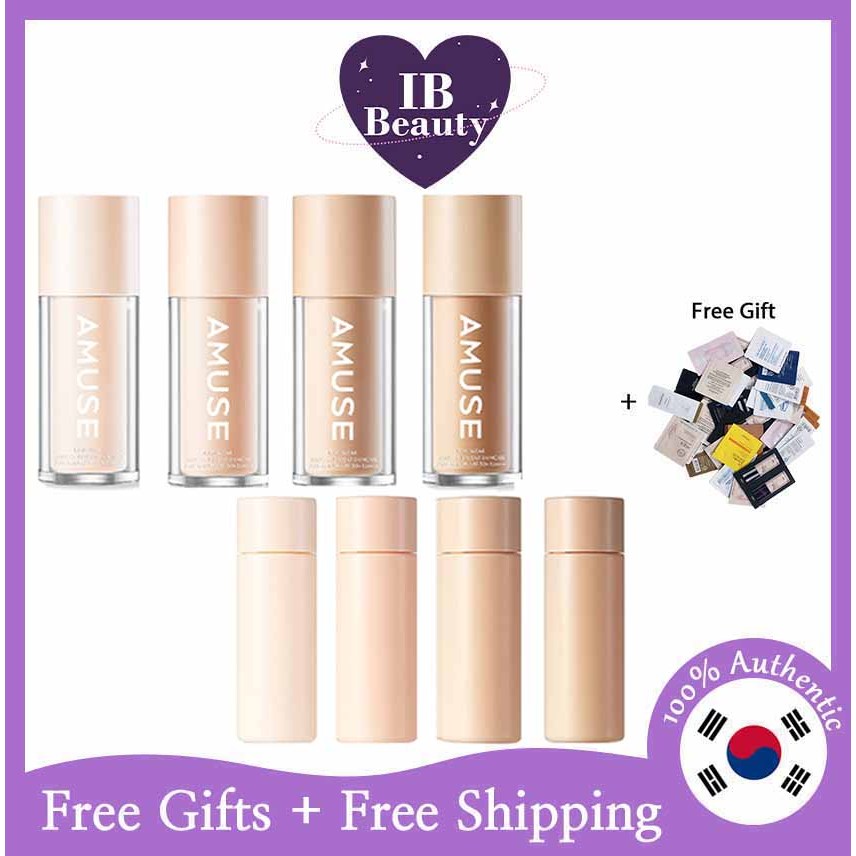 [AMUSE] Dew Wear Foundation 35ml SPF50+ PA++++ 4 Colors / Refill ...
