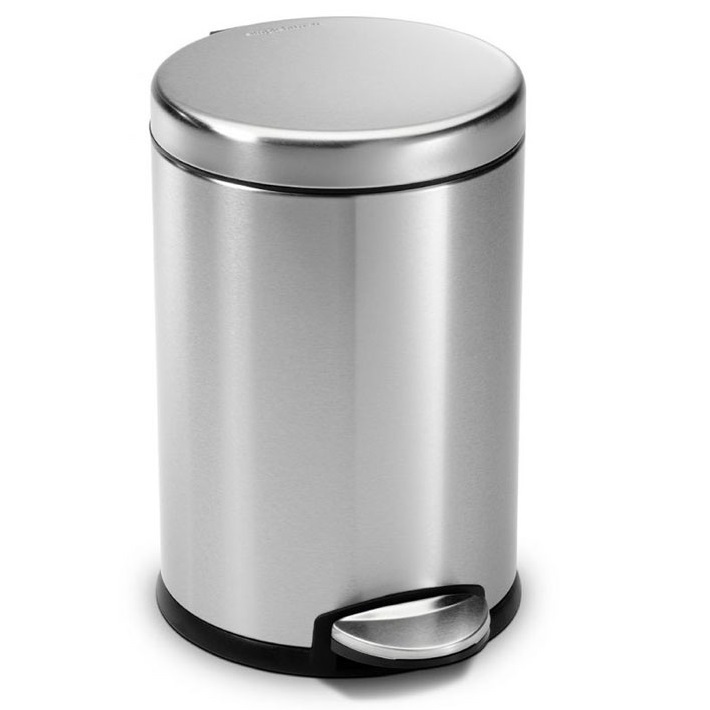 simplehuman 4.5L Round Step Trash Bin (Brushed) | Shopee Malaysia