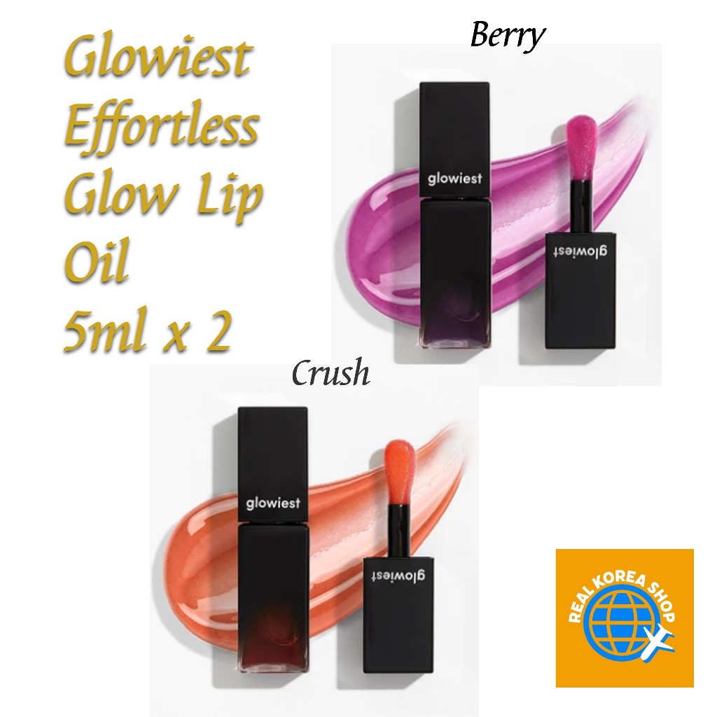 [Korea Made] [1+1] Glowiest Effortless Glow Lip Oil 5ml x 2 (Berry ...