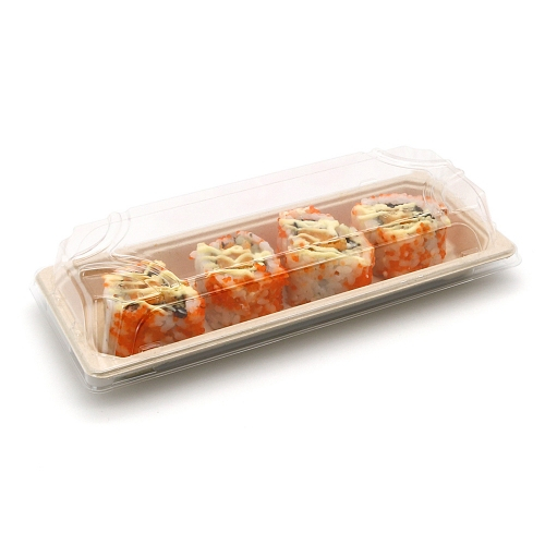 Biopak long sushi tray with PLA lid (50 sets) | Shopee Malaysia