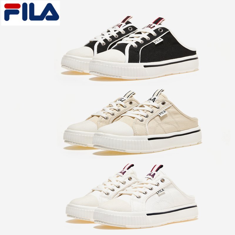 【FILA Korea】 FILA Court Lite Mule 3 Colors (Black/Beige/White) Mule ...