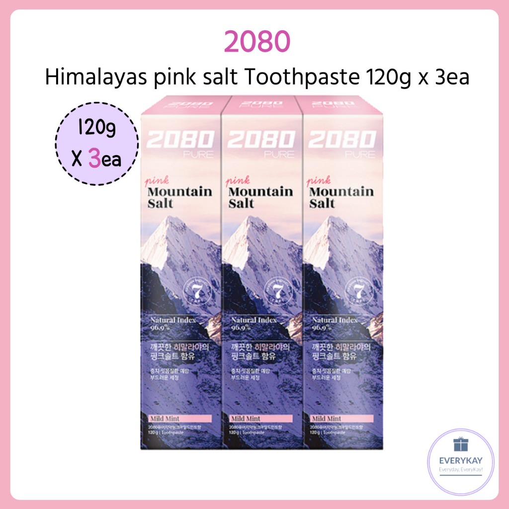 [2080] Himalayas Pink salt Toothpaste | 120g x 3pcs | Dental Care | Ships from Korea | Shopee ...