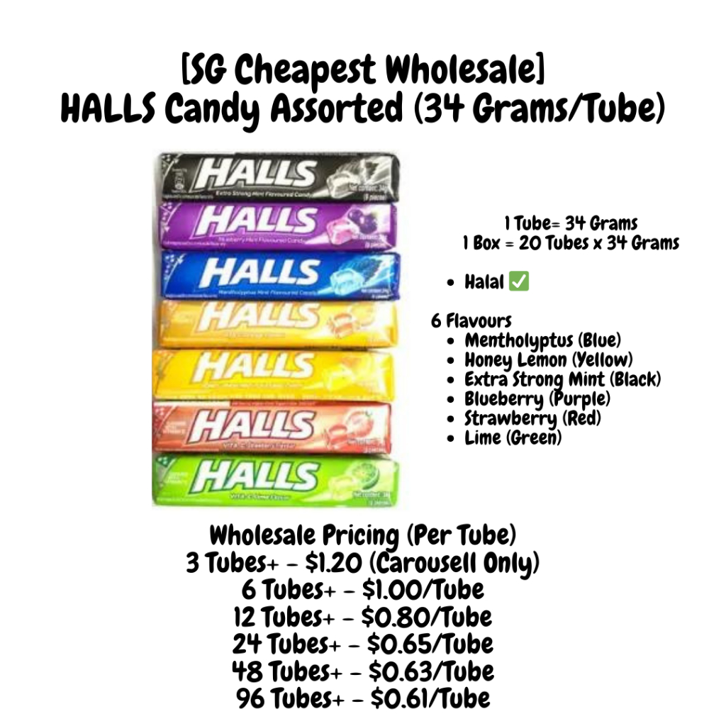 HALLS Candy Assorted (Can Mix) | Shopee Malaysia
