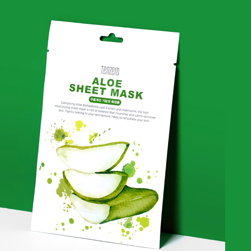 TENZERO 10 Sheets Mask Elasticity-enhanced nourishment, hydrated tone ...