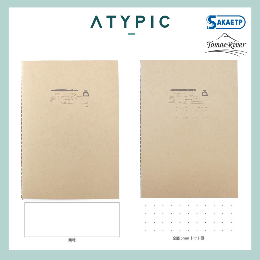Sakae TP Tomoe River FP Soft Note Book Thread Stitched Bound, A5 (Plain ...
