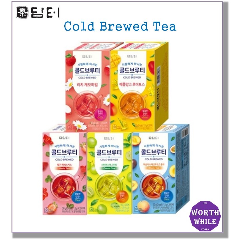 Damtuh /Cold Brewed Tea 0Kcal 20t, 5 Flavors /Strawberry Hibiscus ...