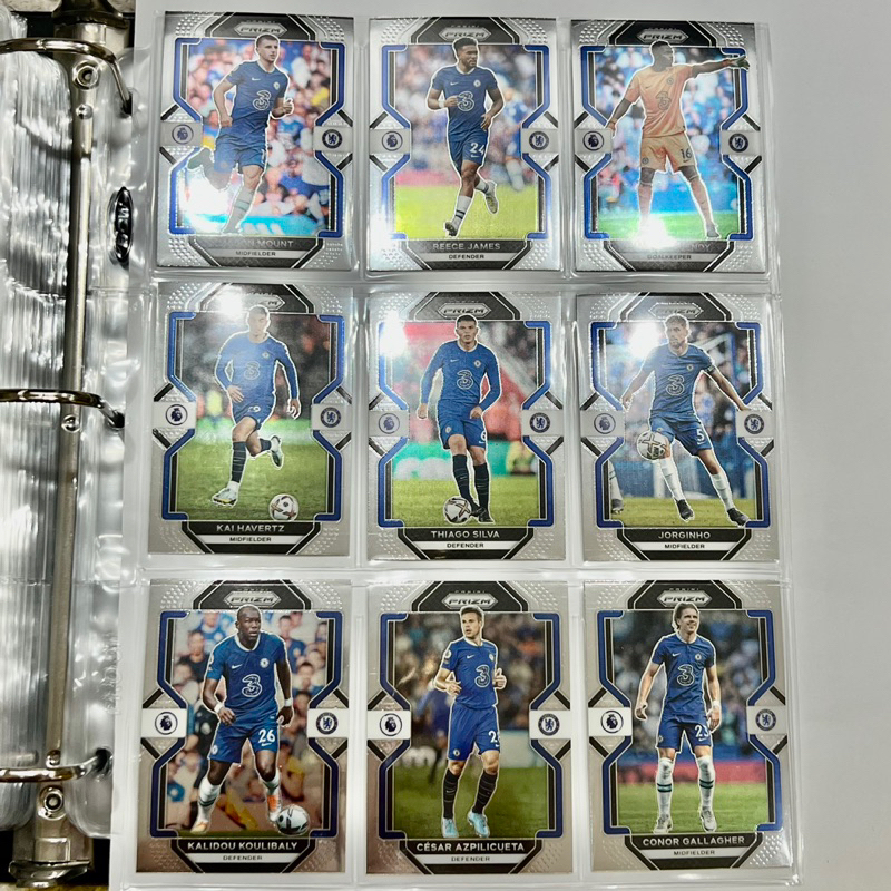 Chelsea Club Football Soccer cards Panini Prizm 2022 2023 EPL English ...