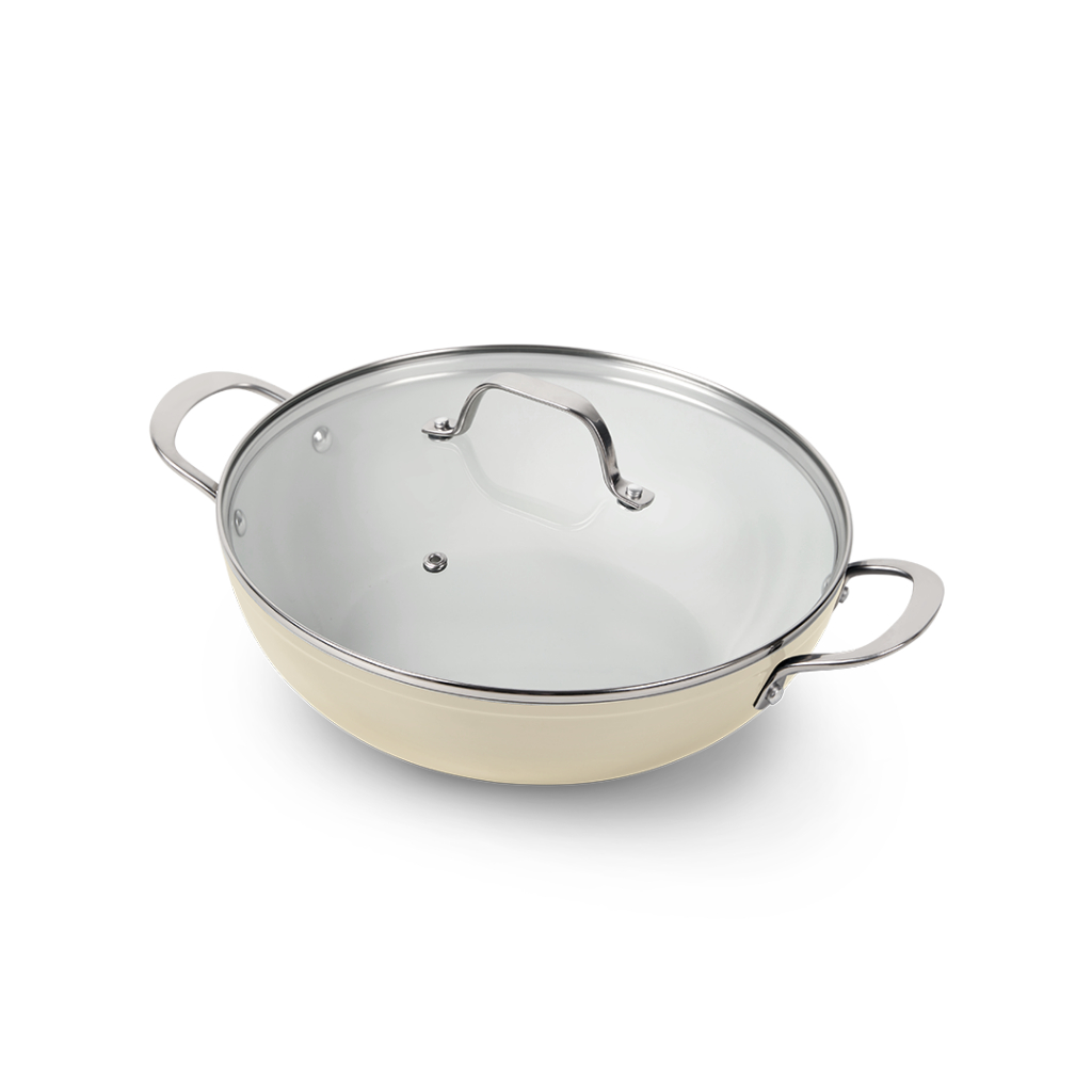 28cm Cosmo Wok (4.2L) - Cosmic Cookware Non-toxic, Swiss Made Non-stick ...