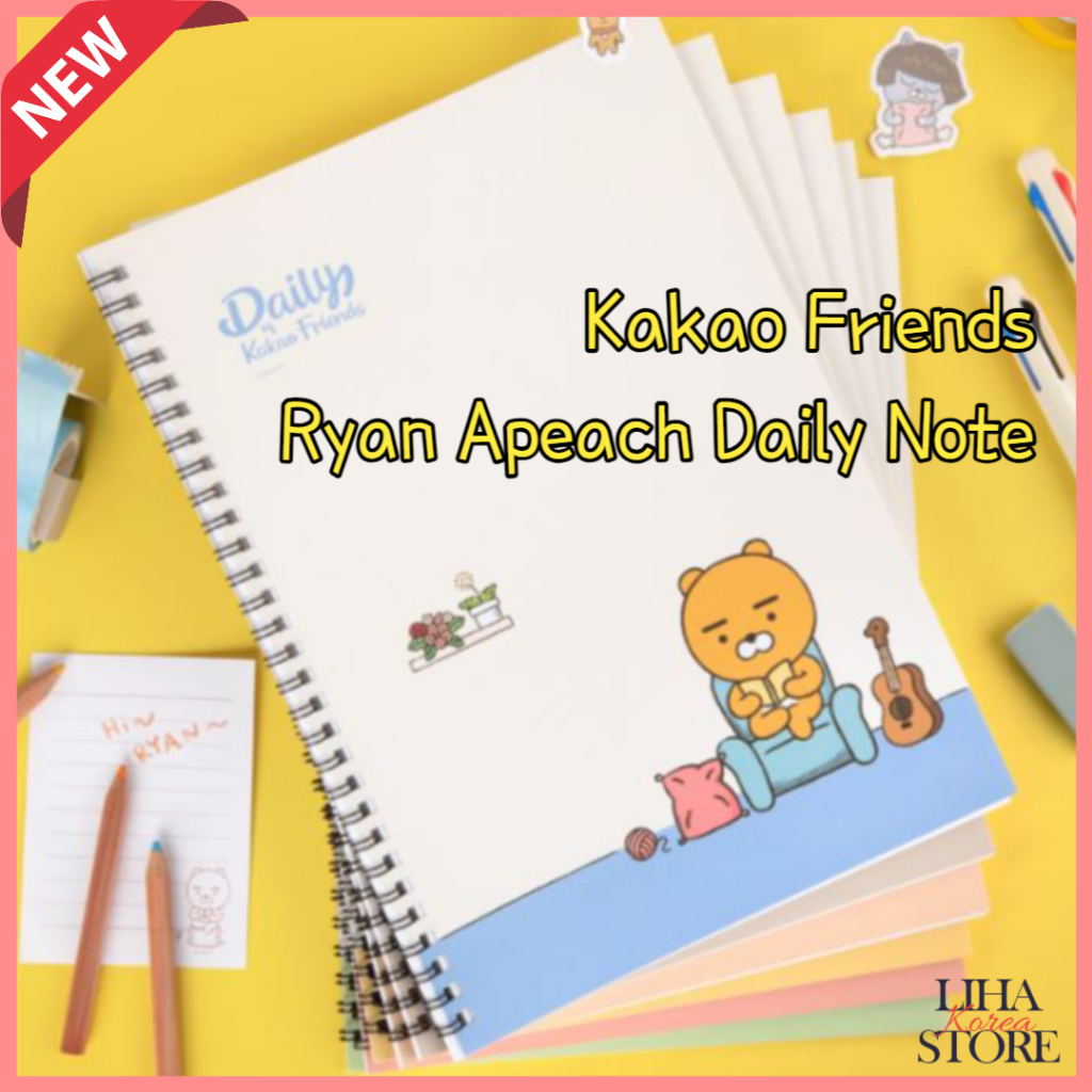 Kakao Friends Ryan Apeach Daily Note Ryan Apeach Note Kakao Friends ...