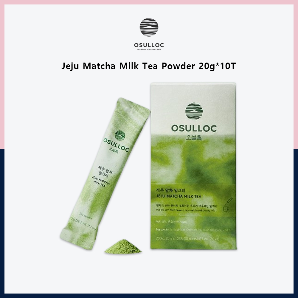 OSULLOC Jeju Matcha Milk Tea Powder 20g*10T, 1ea | Shopee Malaysia