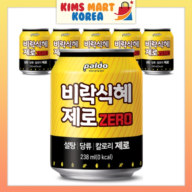 Paldo Vilac Sikhye Zero 0Kcal for Diet Korean Traditional Rice Punch Korean Drink Food 238ml x ...