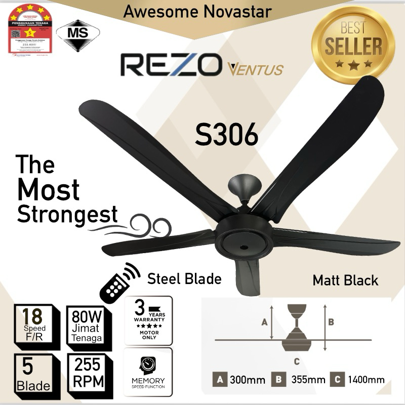 REZO S106 / S306 DC 56” /S38DC 38" 9 Speed Remote control / Regulator ...