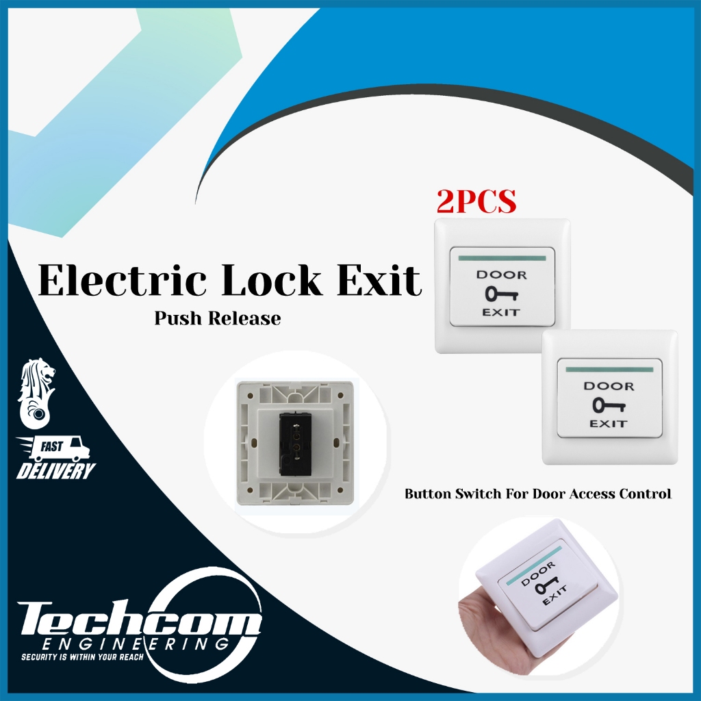 Electric Lock Exit Push Release Button Switch For Door Access Control | Shopee Malaysia