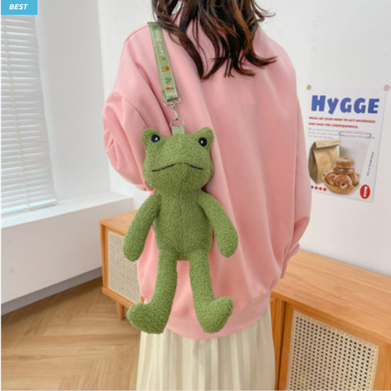 Harin frog doll Poggli cute attachment doll Mochi animal full body ...